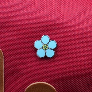 Forget Me Not Enamel Pin Hard Enamel Cute Hard Enamel Pin Forget Me Not ...