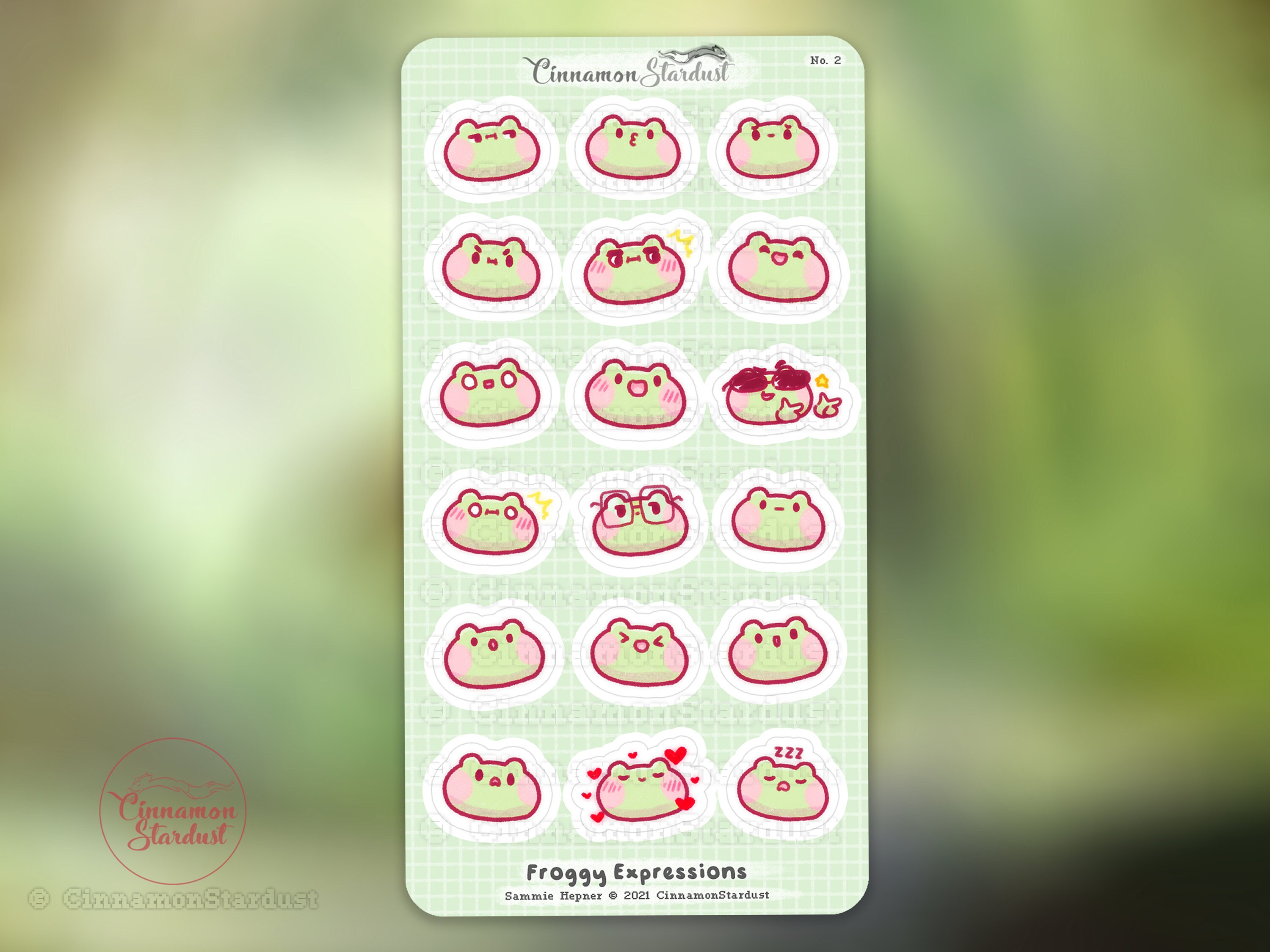 Bundle 2: Froggy Expressions Kiss Cut Stickers Planner - Etsy