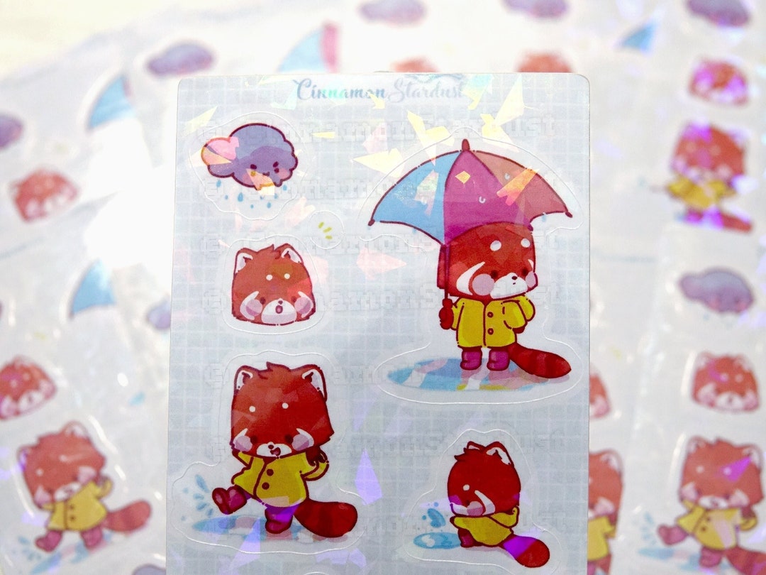 Shattered Glass Holographic Stickers | Cute Kawaii Stickers | Rainy Day ...