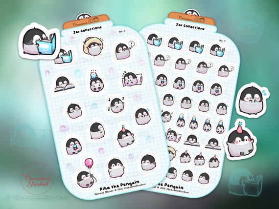 Bundle Jar Collections Penguin Stickers Penguins - Etsy