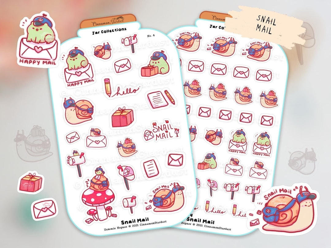 Bundle: Snail Mail | Frogs | Mail Stickers | Penpal Stickers | Frog ...