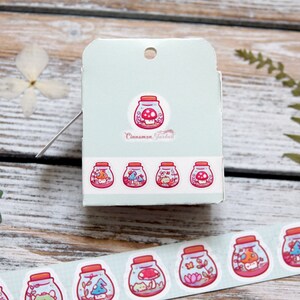 Cute Terrarium Stickers | Jar Stickers | Froggy Stickers | Sticker Tape ...