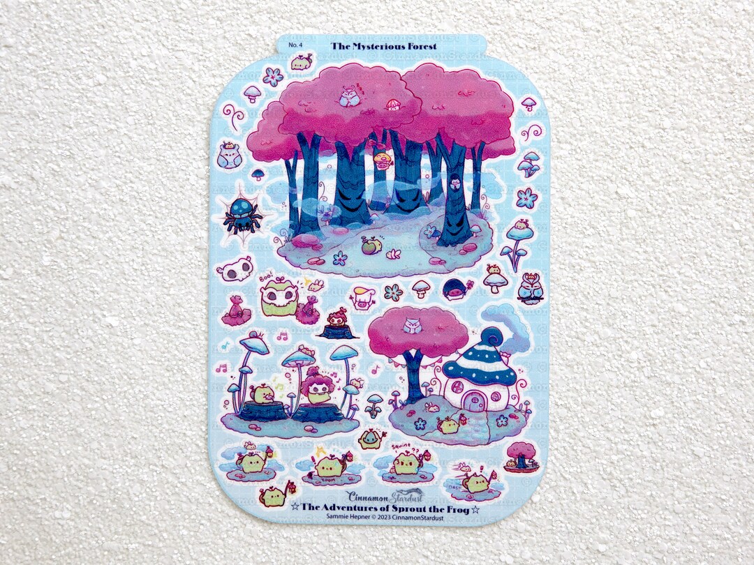 The Adventures of Sprout the Frog Glitter Sheet No. 4 - Etsy