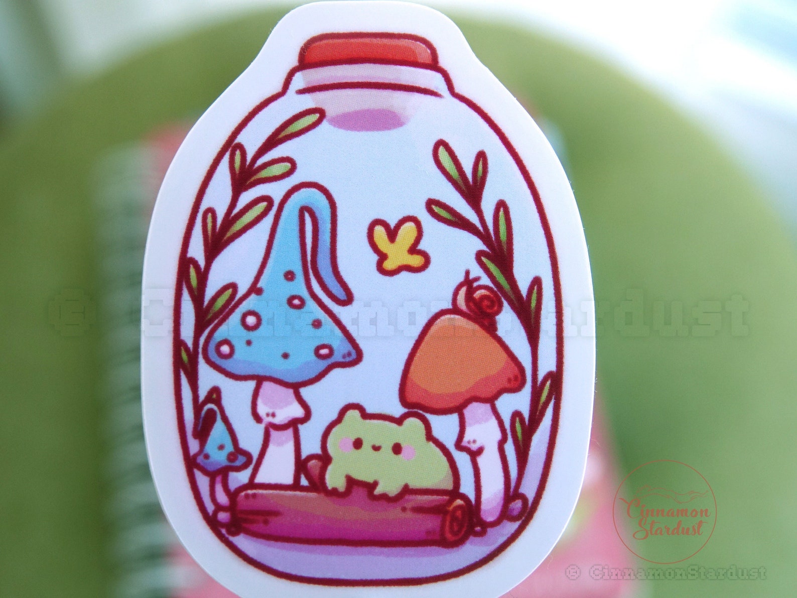 Cute Frog Sticker Large Vinyl Sticker - Etsy