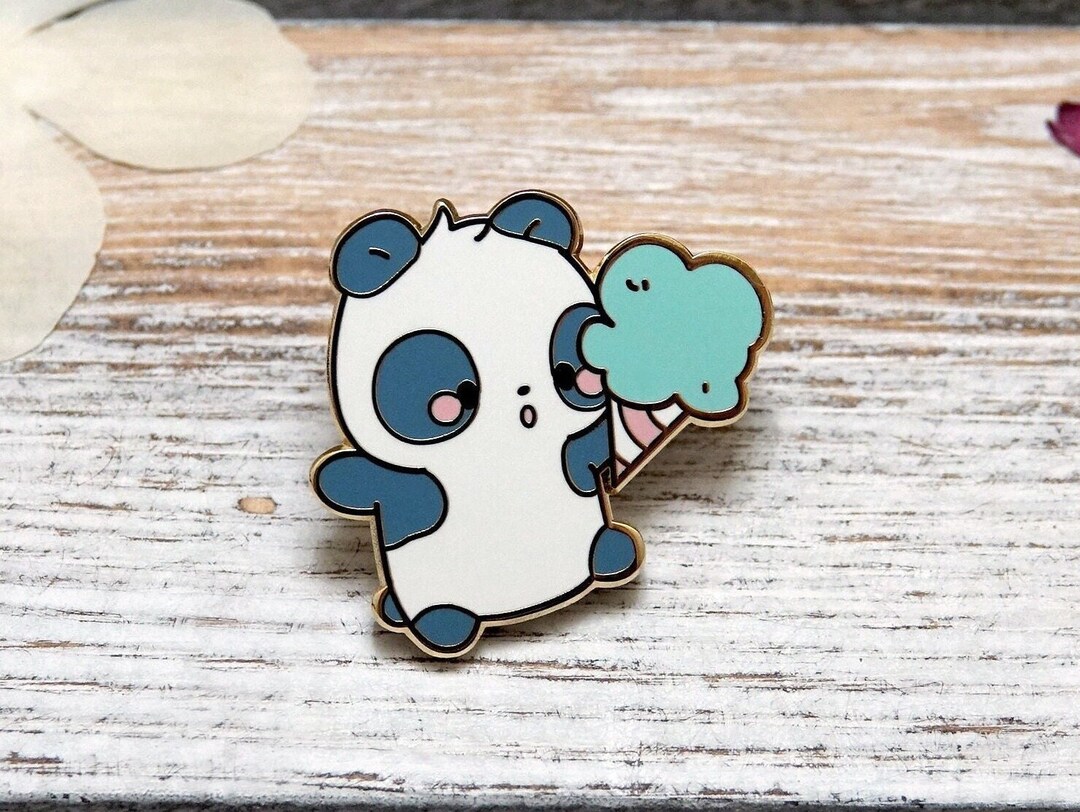 Cute Panda Enamel Pin | Pez the Panda - Etsy