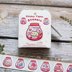 Cute Terrarium Stickers | Jar Stickers | Froggy Stickers | Sticker Tape ...