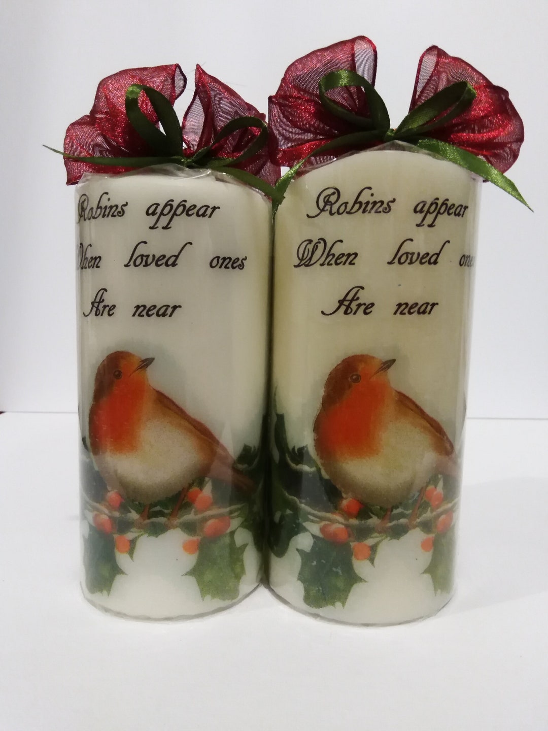 Robin Memorial Candle, LED Flameless Real Wax Candle,robin Pillar ...