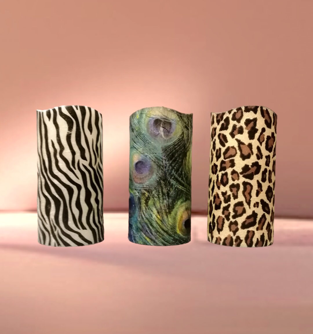LED Flameless Candle Decorative Animals Candle Leopard - Etsy