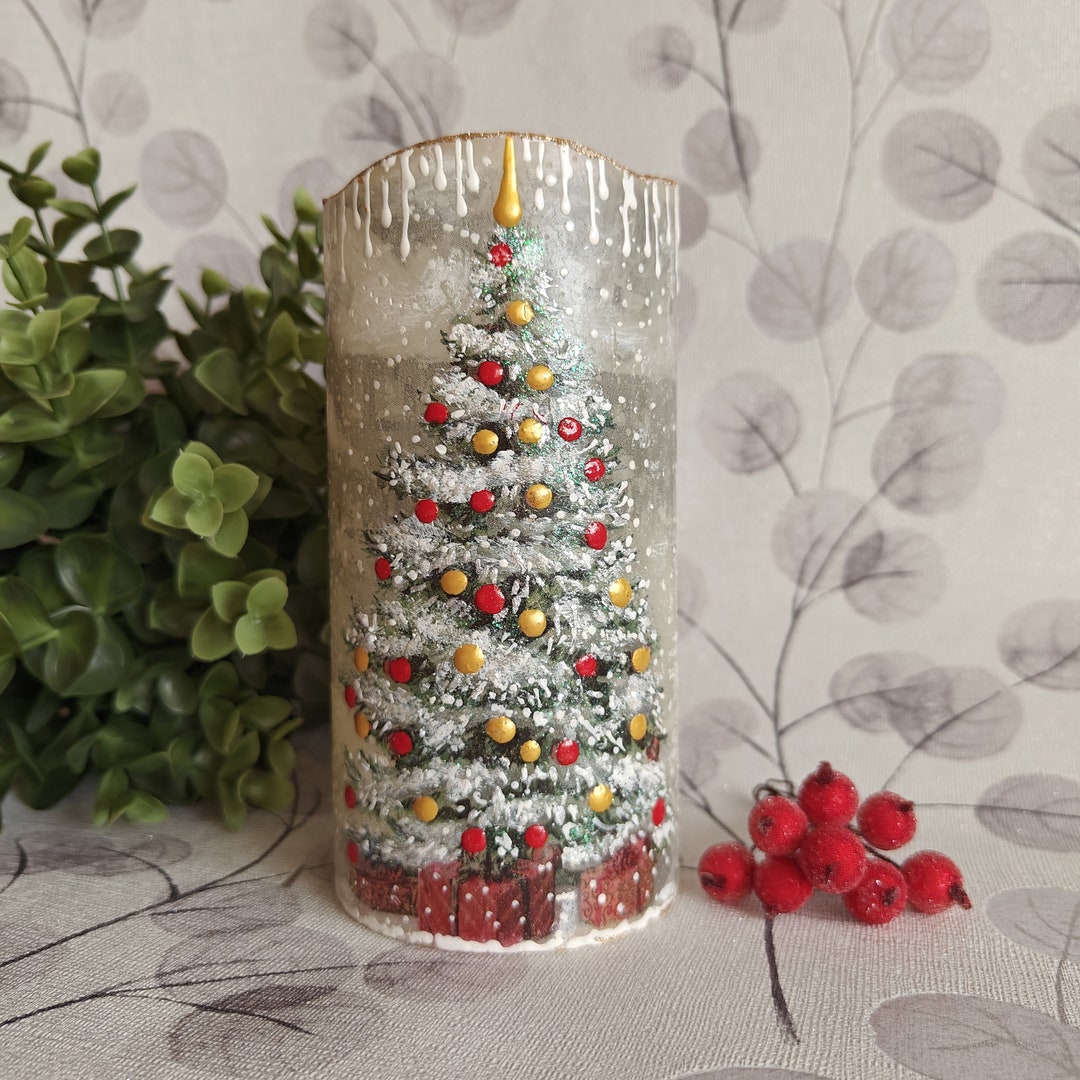 Christmas LED Candle, Decorative Xmas Tree, Unique Christmas Gift ...