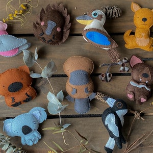 Australian Animals, Aussie Animal Toys Down Under, Handmade Felt Toys ...