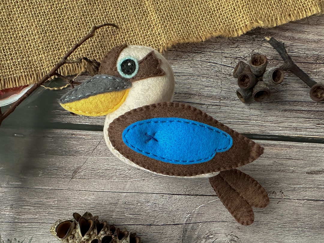 Australian Animals, Felt Kookaburra Toy, Australian Bird Toy, Felt ...