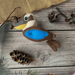 Felt Kookaburra Toy: Australian Bird, Stuffed Animal Gift - Etsy