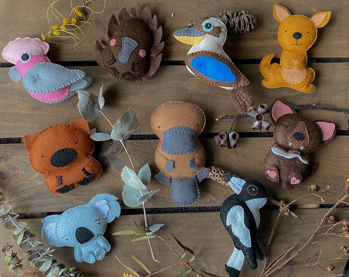 Australian Animal Bunting, Aussie Animals, Koala, Cockatoo, Kangaroo ...