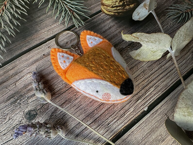 Fox Keychain, Backpack Keychain, Handmade Keyring, Cute Charms Bag ...