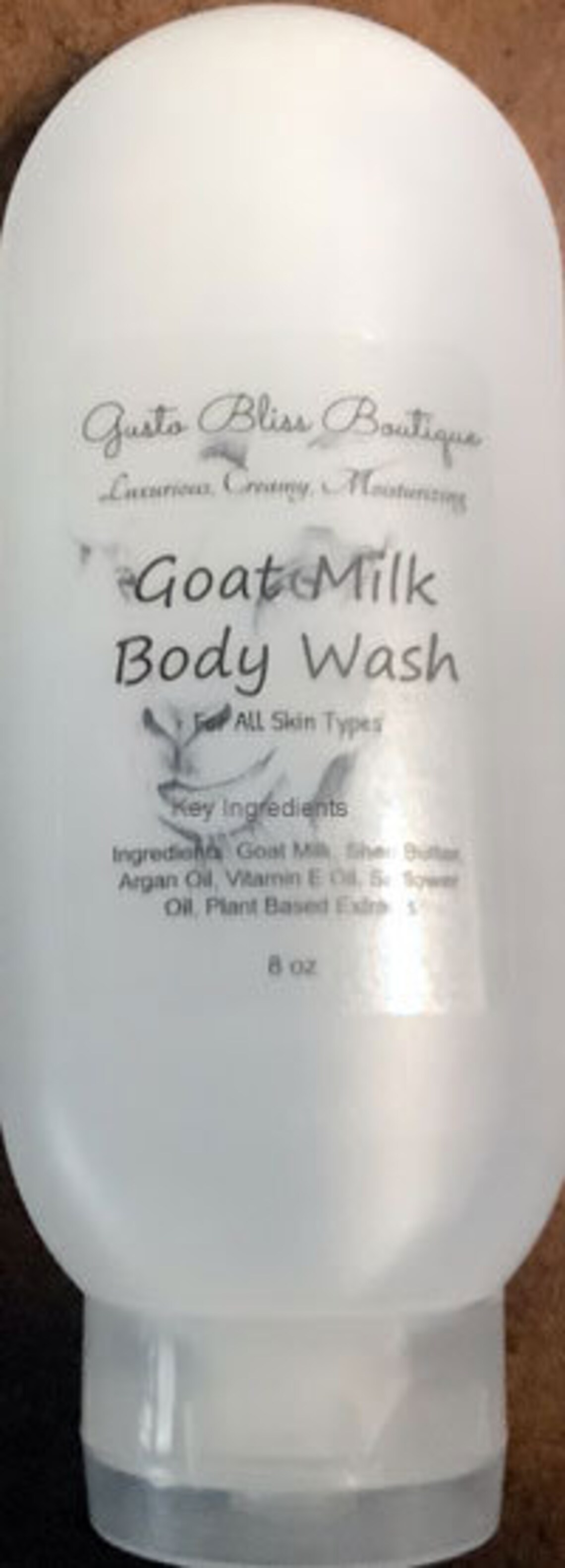 Goat Milk Body Wash: Moisturizing, Natural, Organic, All Skin Types ...
