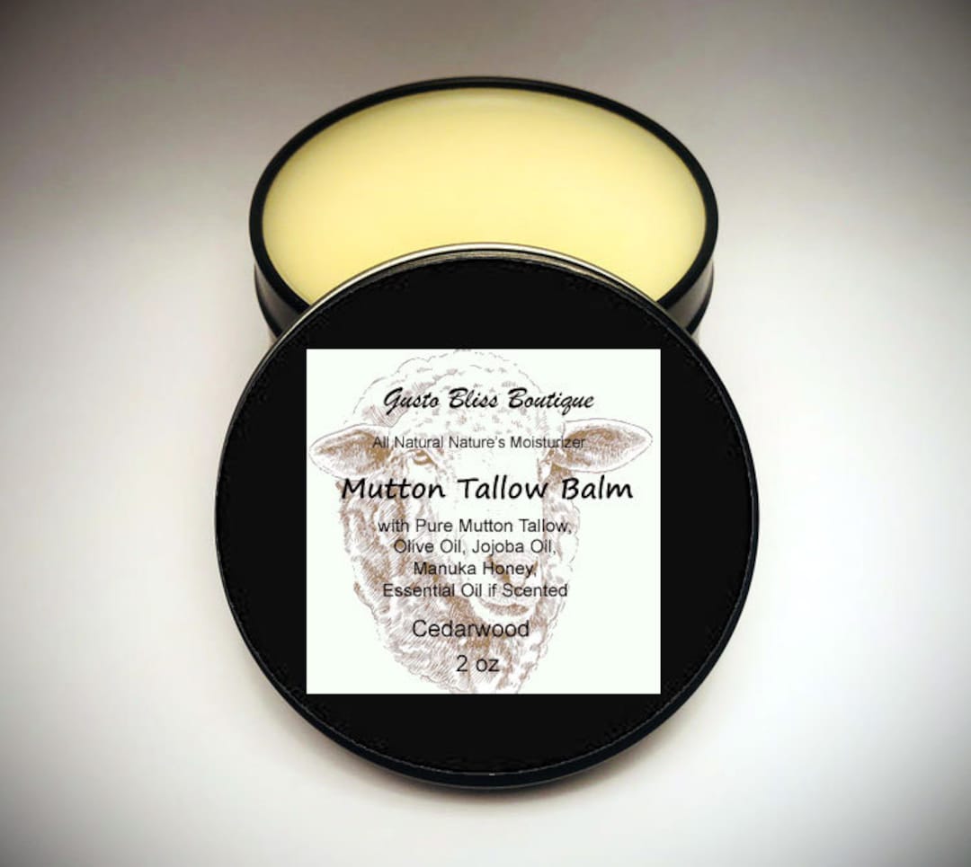 Mutton Tallow Balm All Natural for Super Moisturized Skin With Skin ...