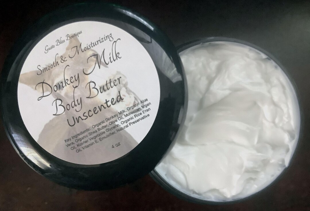 Donkey Milk Body Butter: Ultra Moisturizer, Thick Organic - Choose ...