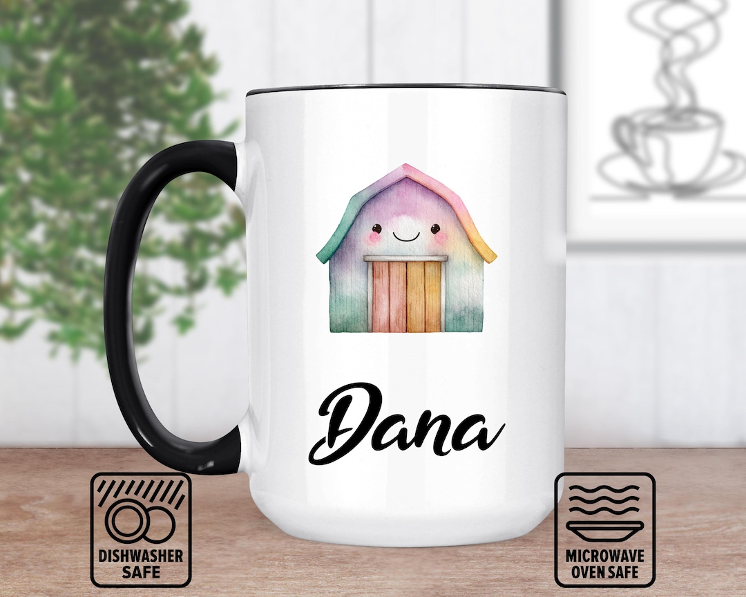 Barn Mug With Name, Personalized Barn Gift for Coffee Lovers, Custom ...
