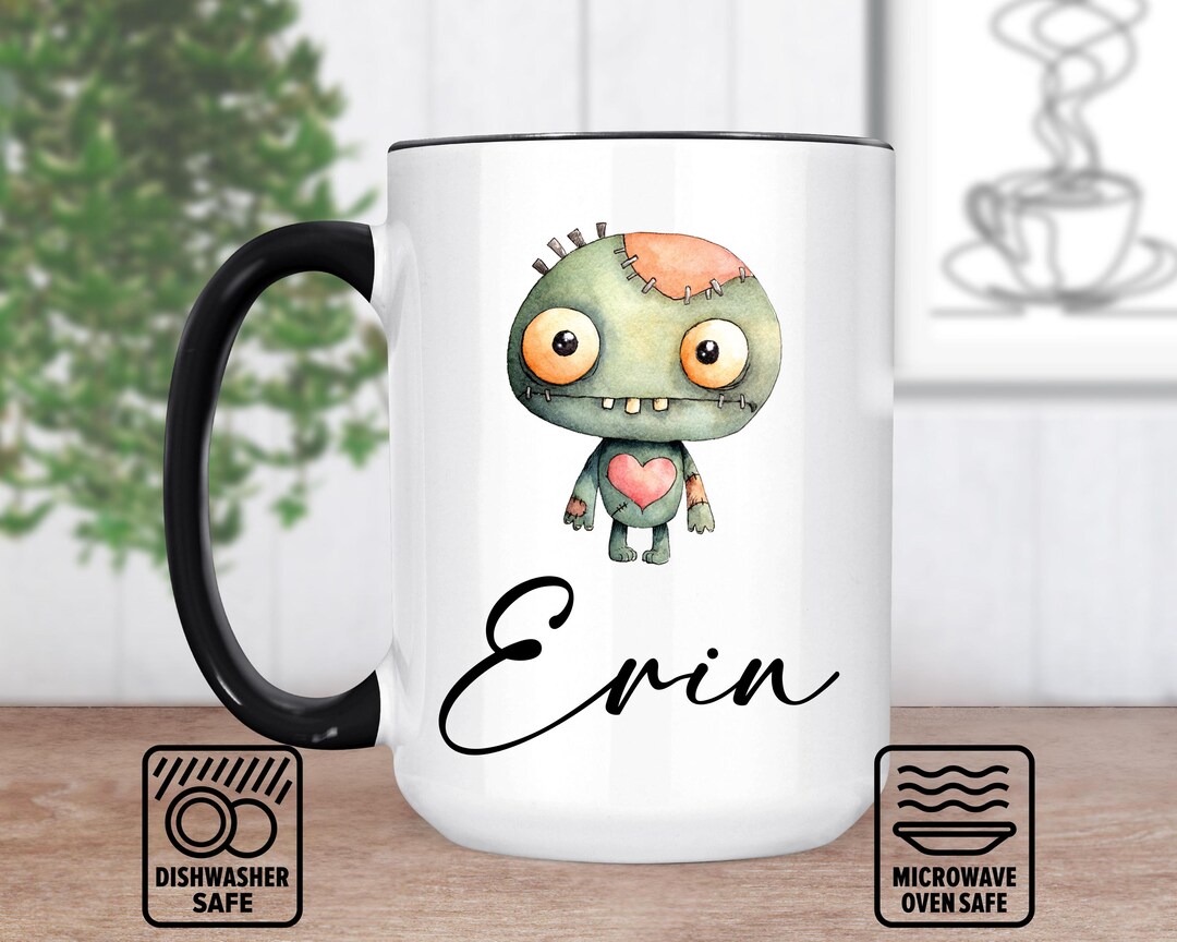 Tiny Zombie Mug for Halloween Lovers - Customizable Gift for Horror ...