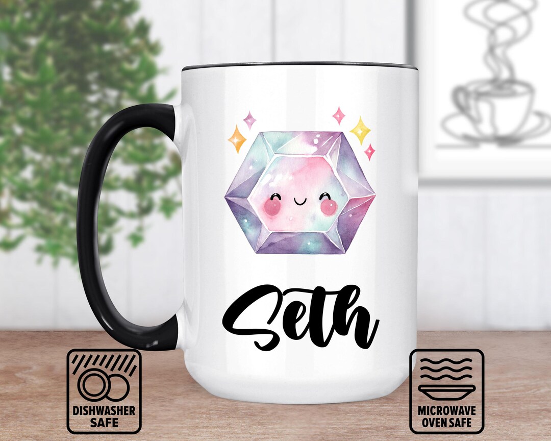 Smiling Gem Mug With Name, Personalized Smiling Gem Gift for Coffee ...