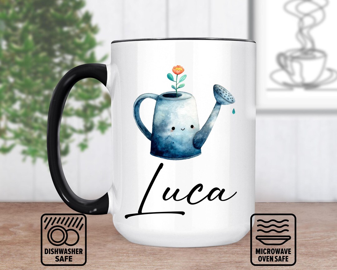 Happy Watering Mug With Name, Personalized Happy Watering Gift for ...