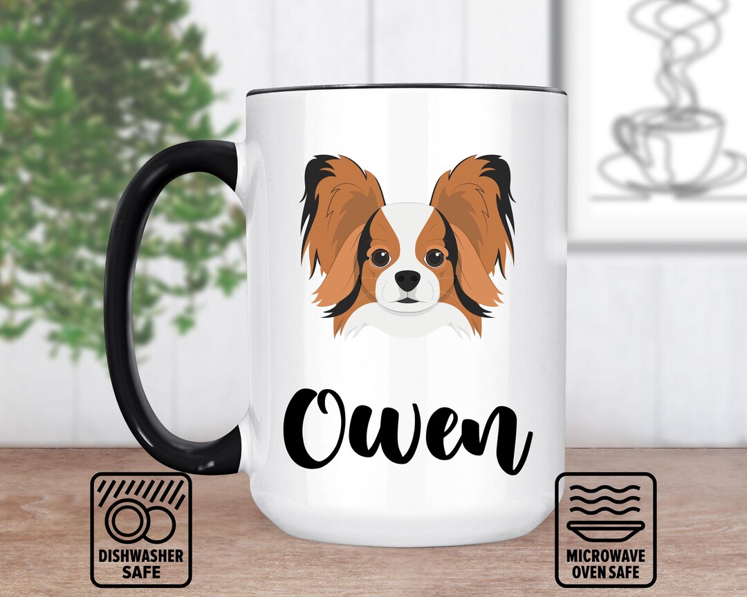 Papillon Mug, Papillon Birthday Gift, Custom Papillon Coffee Mug ...