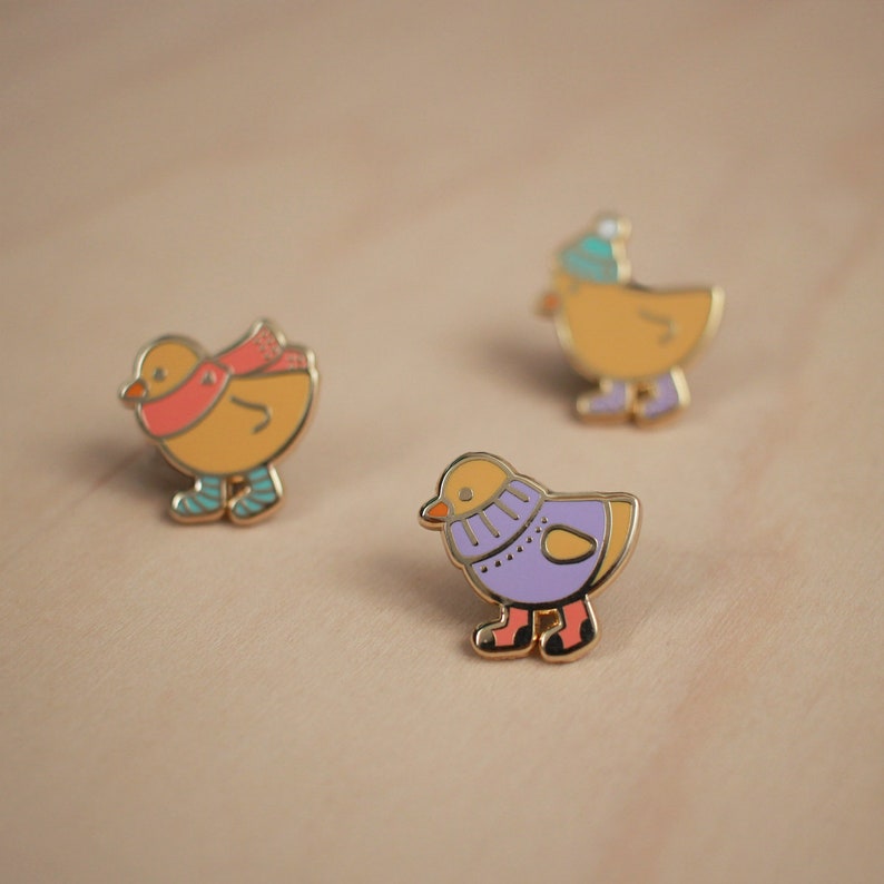 Drei kleine Enten Gemütliche Enten Emaille Pins Kawaii - Etsy.de