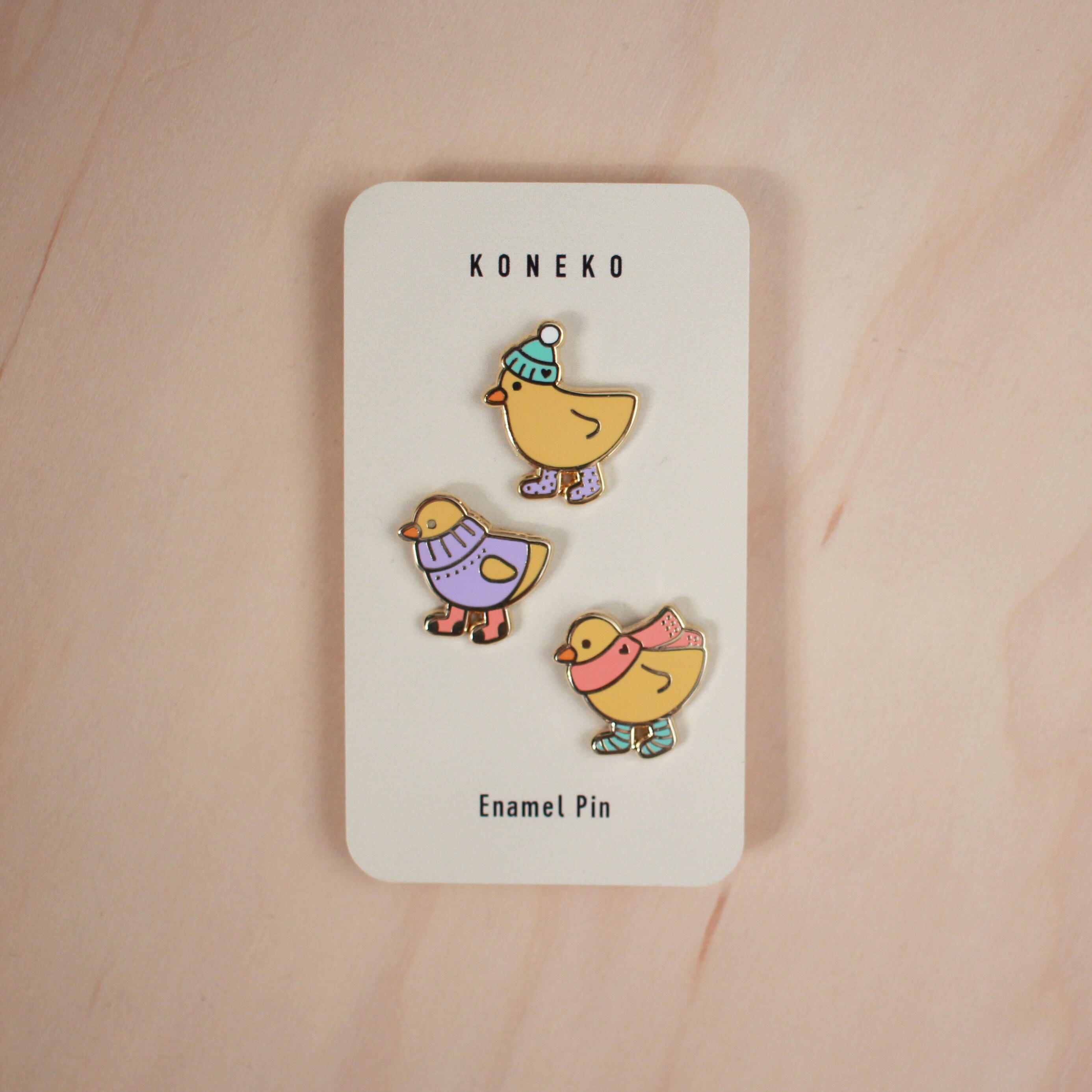 Three Little Ducks Cozy Ducks Enamel Pins Kawaii Enamel - Etsy