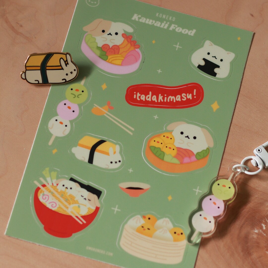 Japanese Food Sticker Sheet Kawaii Planner Stickers Kawaii Food Cute ...
