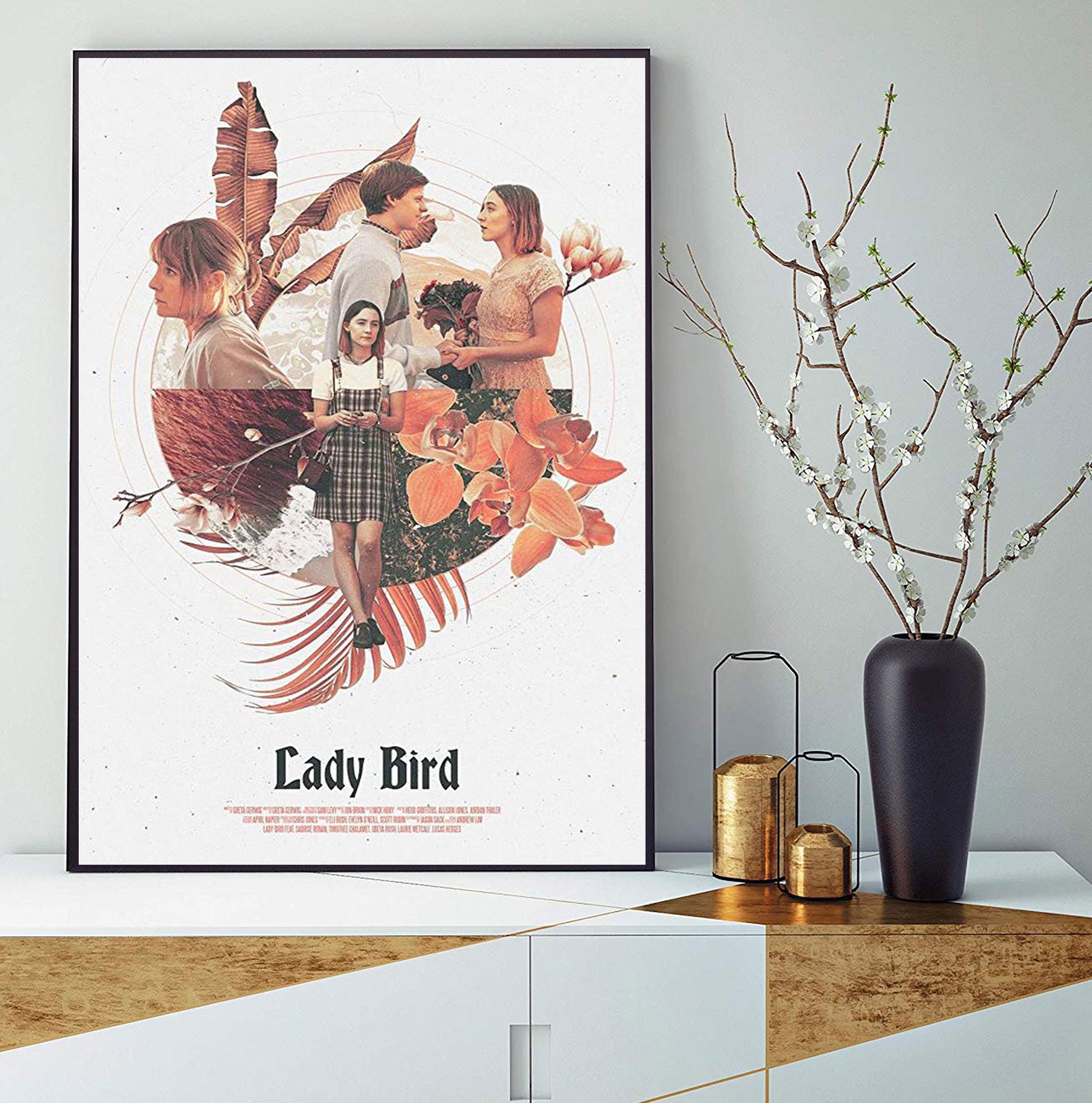 Lady Bird Film Poster, Saoirse Ronan Poster, Timothee Chalamet Poster ...