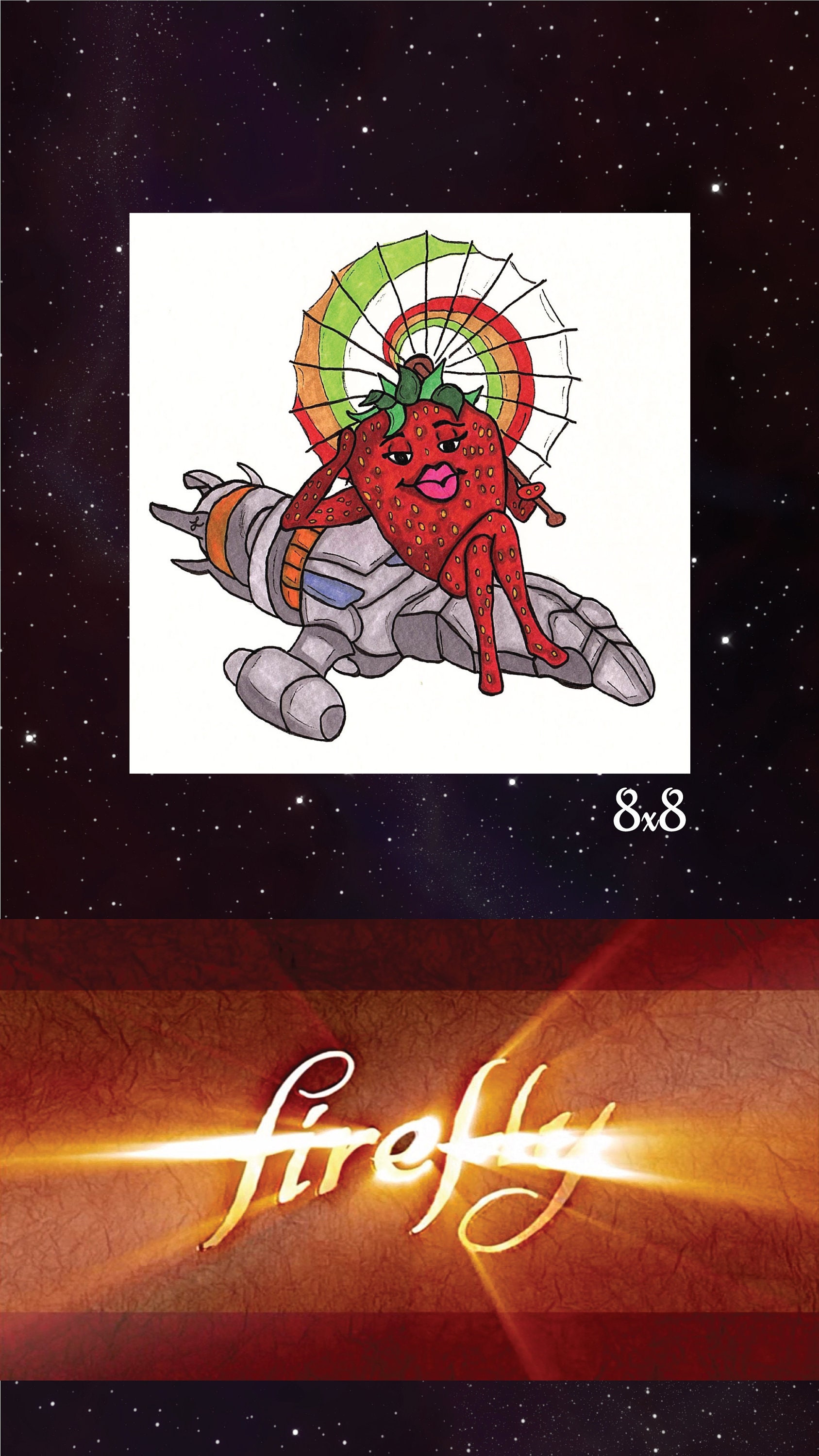 Kaylee Strawberry Firefly Fandom Art Print - Etsy