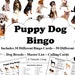 30 Puppy Dog Bingo Cards Dog Birthday Party Game Dog Breeds Dog Lover ...
