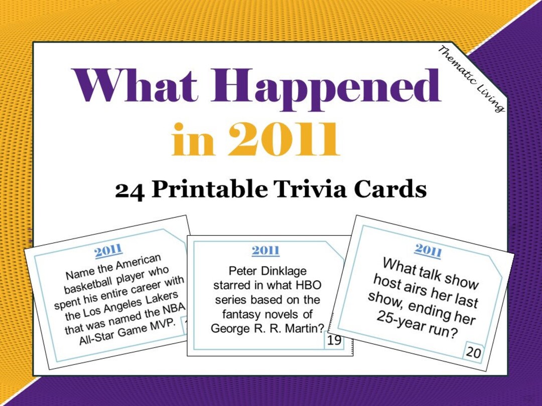 2011 Trivia Cards Wedding Games Conversation Starters Ice Breakers 24 ...