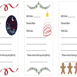 Angel Tree Gift Tags | Giving Tree Template | NOT EDITABLE | Digital ...