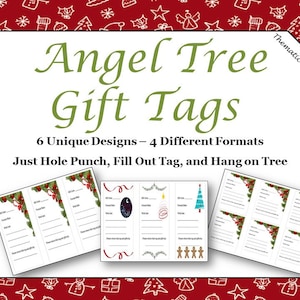 Angel Tree Gift Tags | Giving Tree Template | NOT EDITABLE | Digital ...