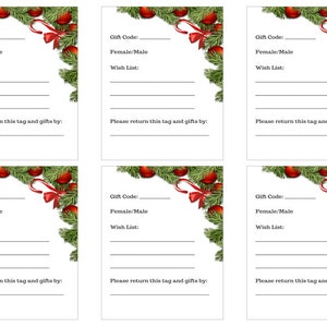 Angel Tree Gift Tags | Giving Tree Template | NOT EDITABLE | Digital ...