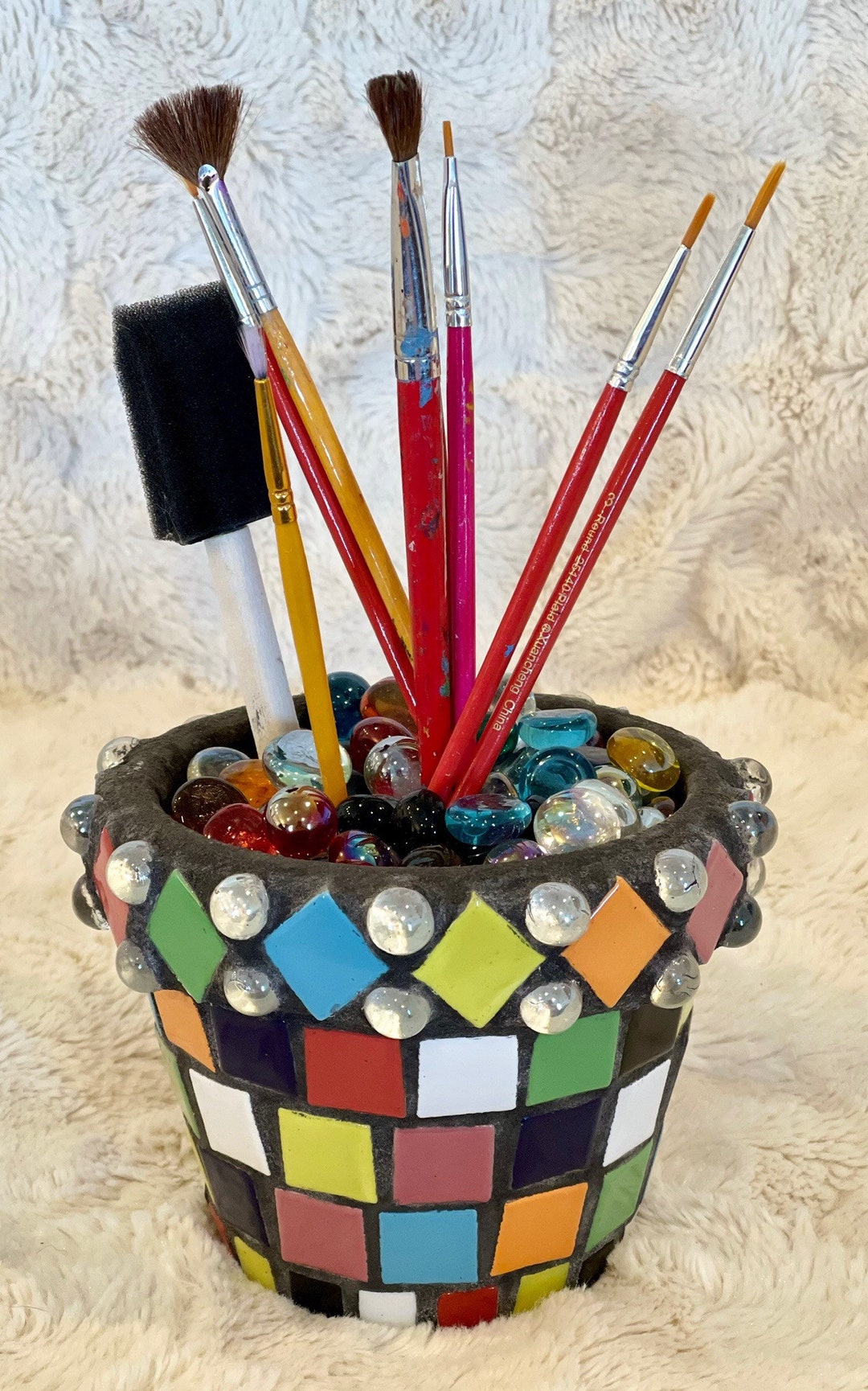 Multicolor Mosaic Pot - Etsy