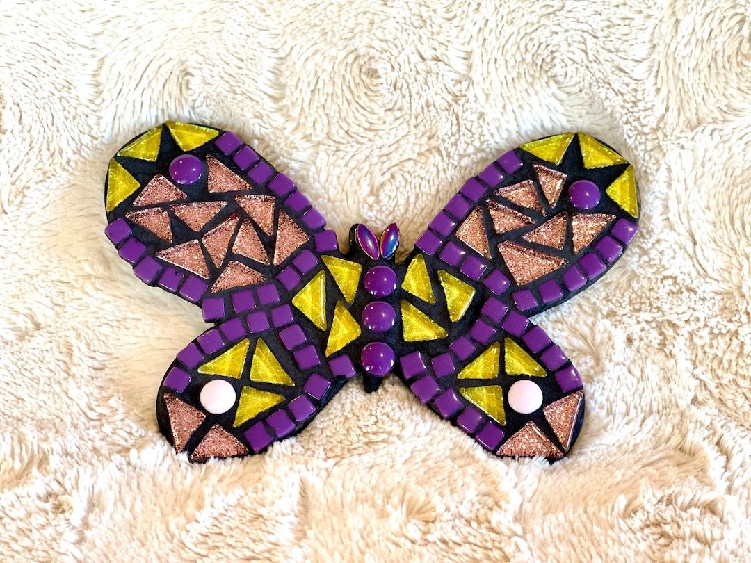 Mosaic Butterfly Kit, Completed Sample Shown - Etsy
