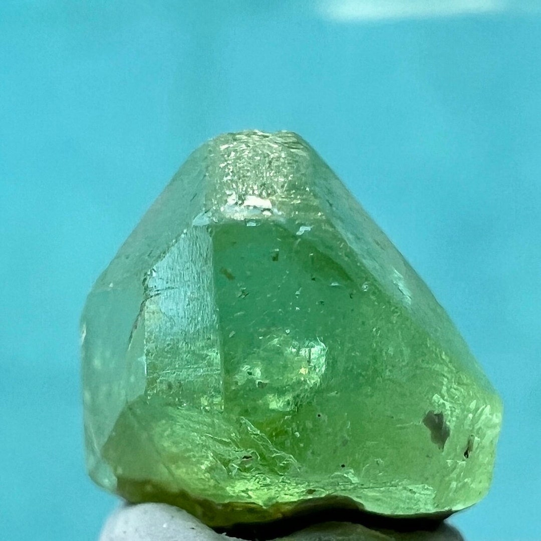 Cutey Green Peridot Crystal From Himalayas 1.2 Grams Nice Point Natural ...