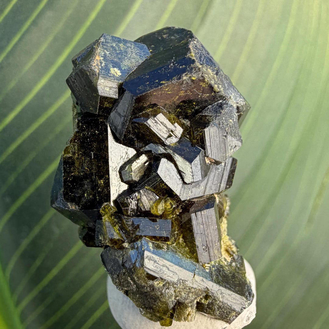 Raw Epidote Cluster Crystal Specimen • 18 Grams • Natural Green Epidote ...