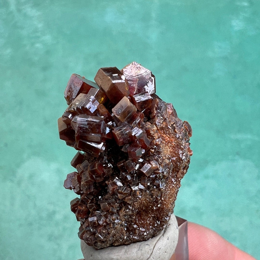 Lucious Rock Candy Red Vanadinite Cluster • 28 Grams • Rich Burgundy ...