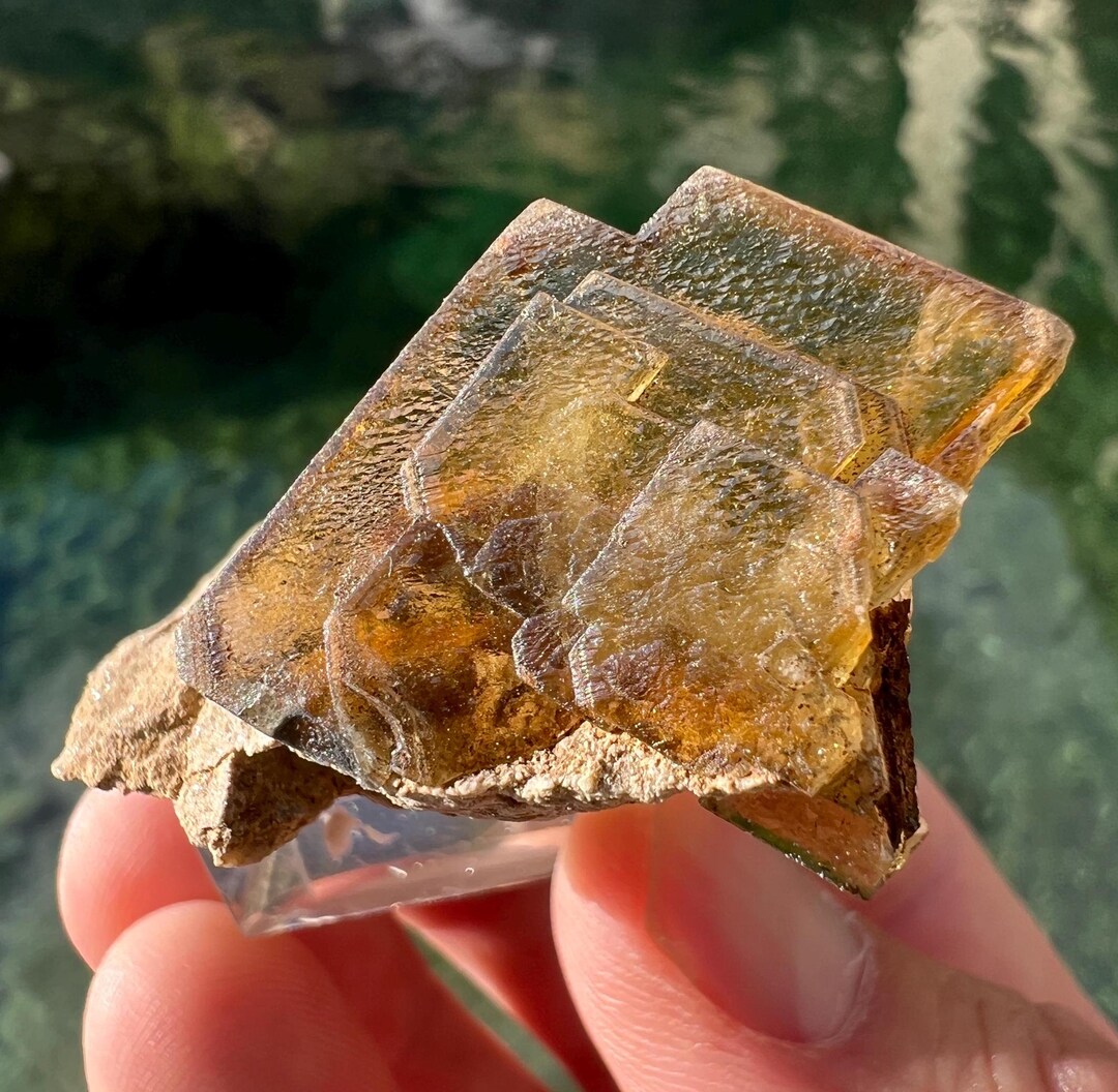 Unique Peruvian Barite Crystal Cluster on Matrix From Peru • 33 Grams ...