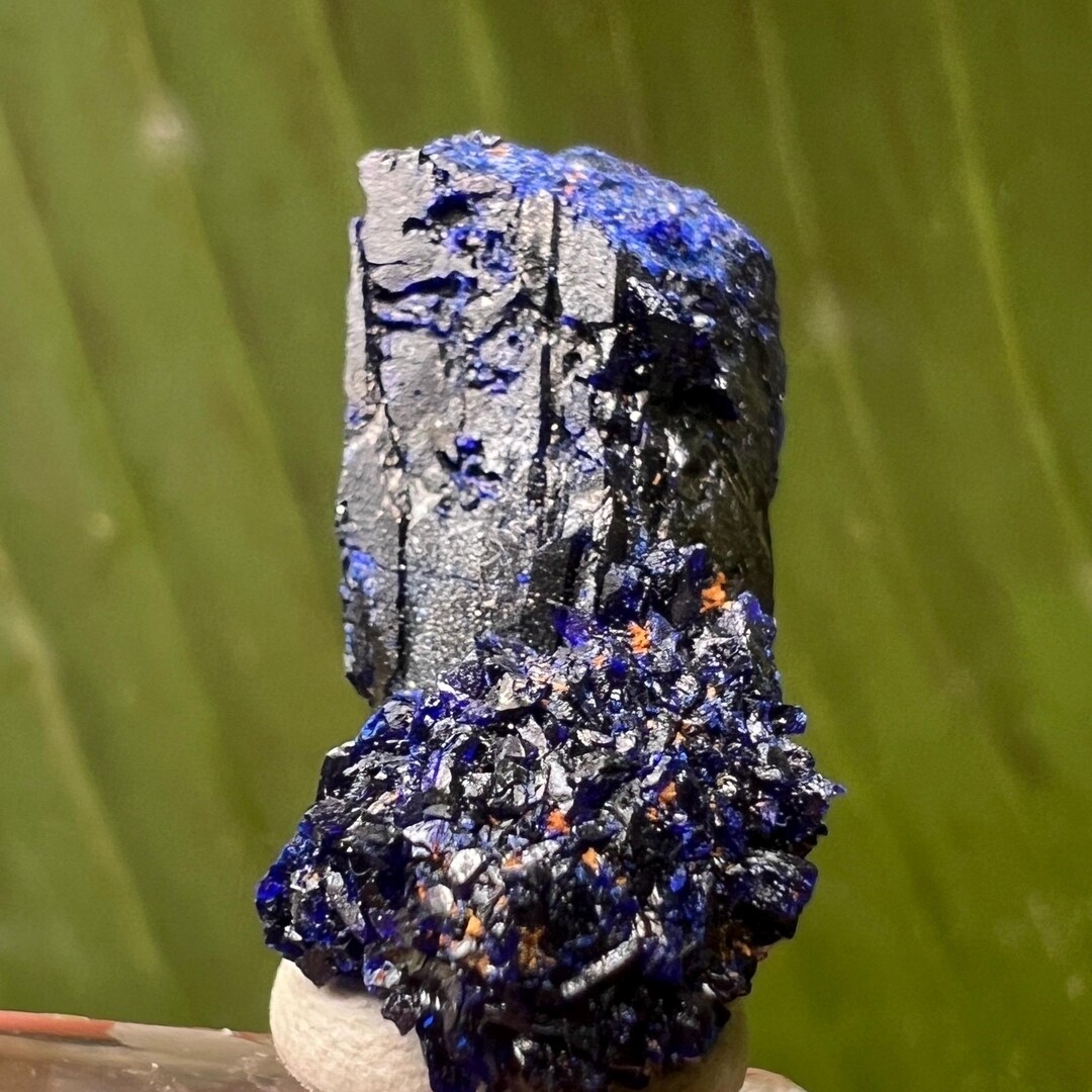 Gemmy Azurite Crystal Cluster From Touissit Morocco • 4 Grams Natural ...