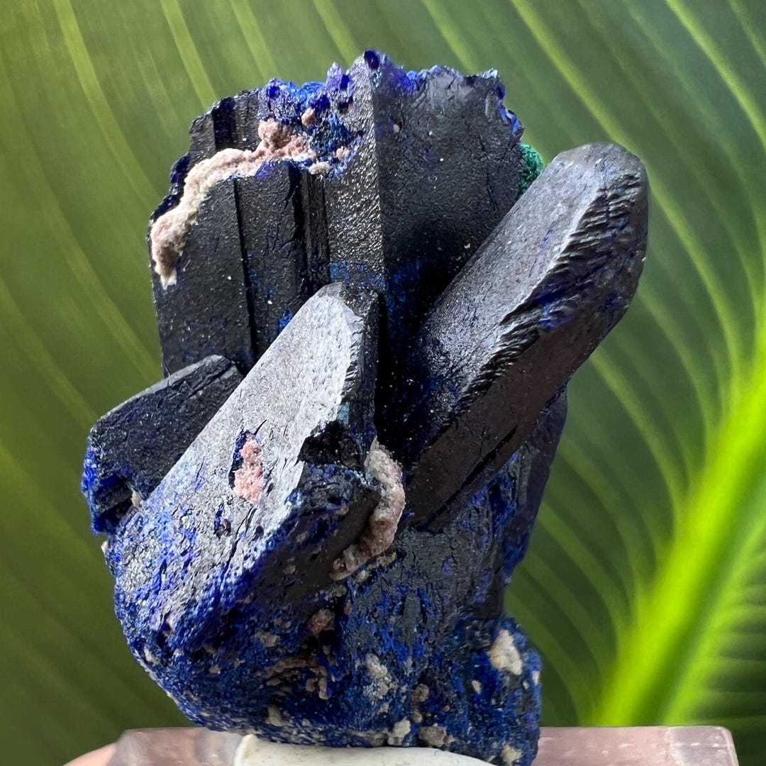Raw Azurite & Malachite Crystal Cluster From Touissit Morocco • 7 Grams ...