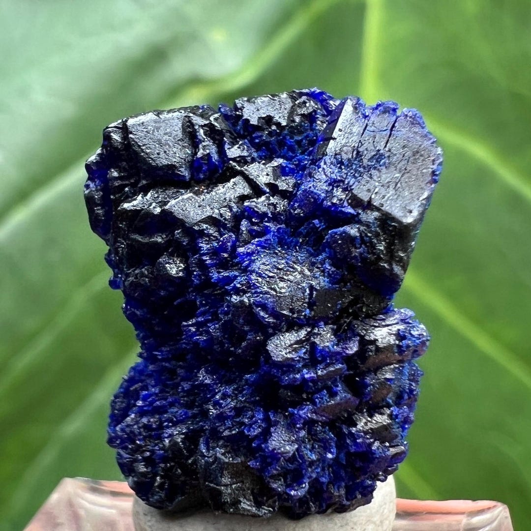 Natural Blue Azurite Crystal From Touissit Morocco • 4 Grams Raw Blue ...