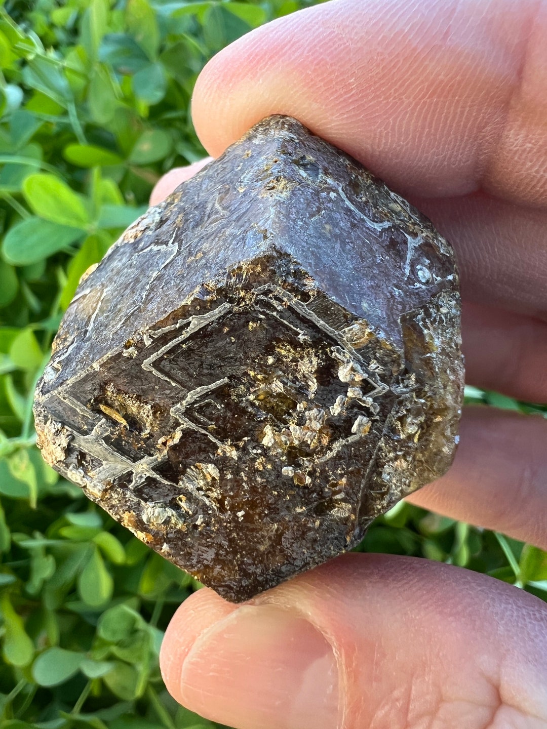 Big Papa the LARGE Green Etched Garnet W/ High Luster From Mali 113 ...