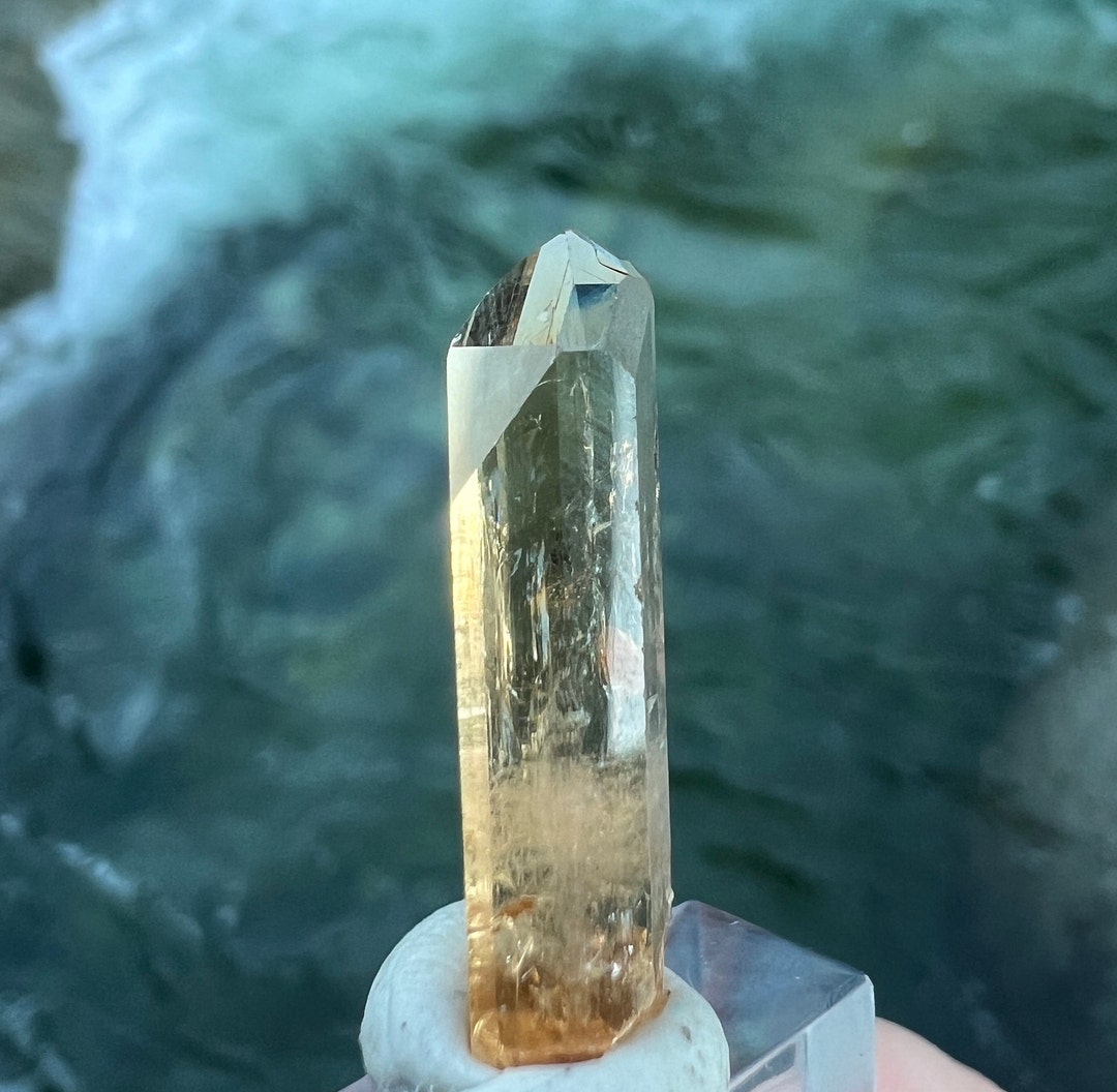 Blissful Golden Imperial Topaz Crystal Clean Crisp Termination • 2.7 ...