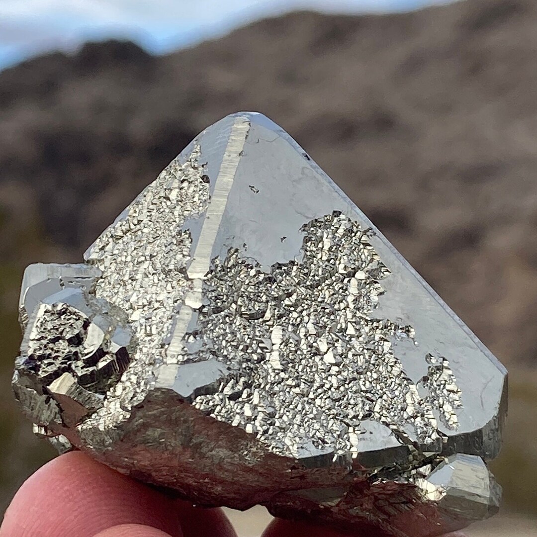 Large Octahedral Pyrite Pyramid From Peru • 133 Grams • Genuine Pyramid ...