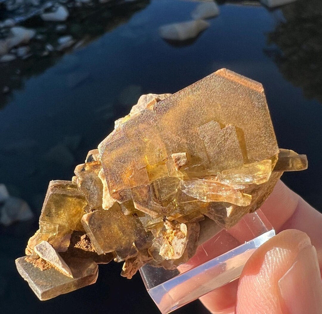 Fascinating Peruvian Barite Crystal Cluster From Peru • 32 Grams • High ...