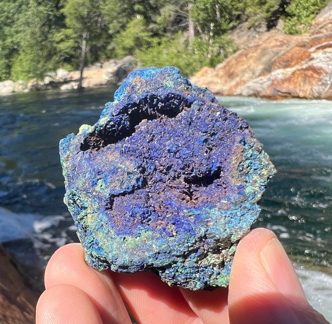 Large Azurite & Malachite Combo Crystal 139 Grams Raw Blue Azurite ...